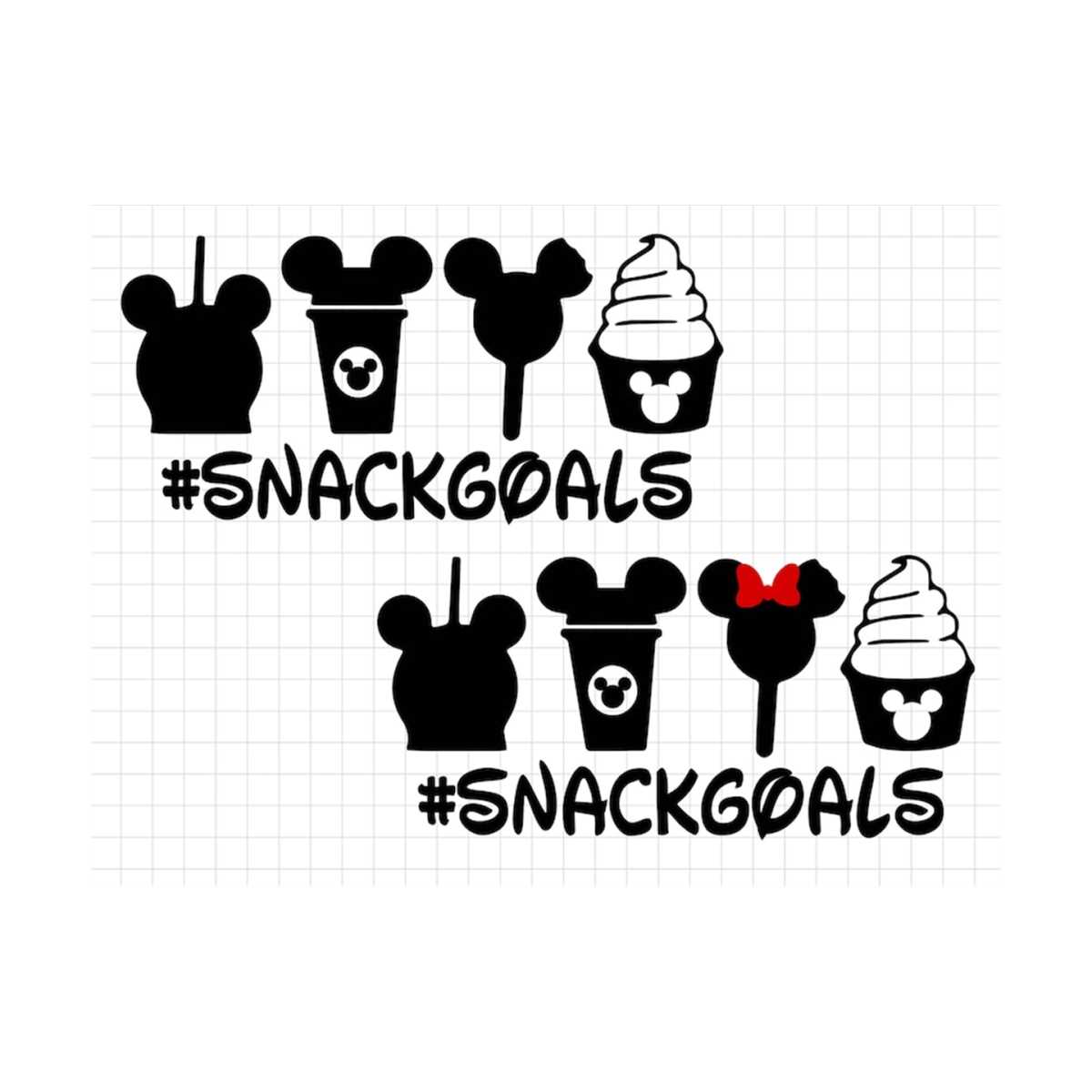 Snack goals SVG Bundle, Mouse SVG Bundle, Magic Castle Vacat | Inspire ...