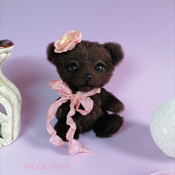 Stuffed Teddy Bear Cub, Teddybear miniature, Handmade toy pl | Inspire ...