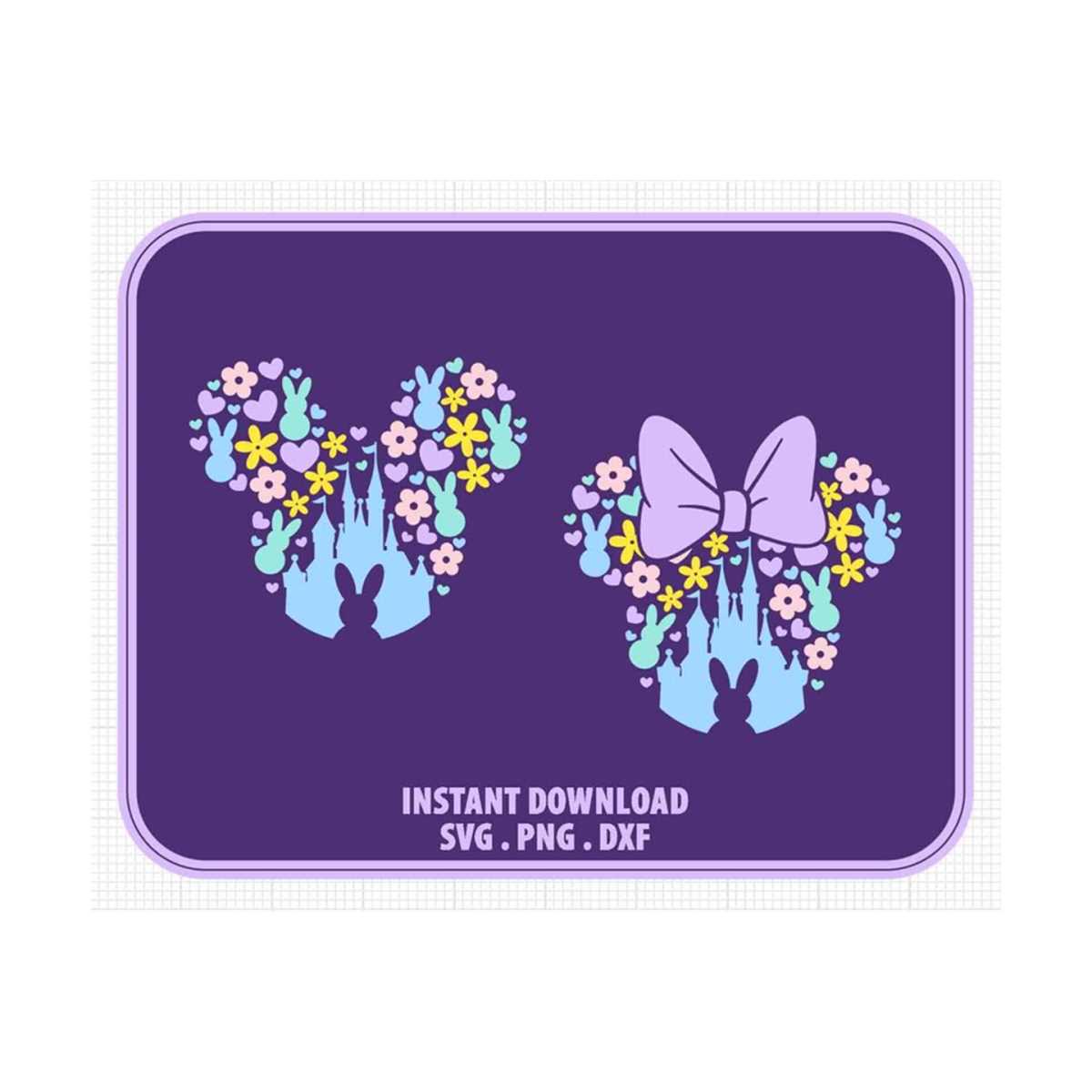 Easter, Mickey Minnie Mouse, Castle, Ears Head Bow, Bunny, D | Inspire ...