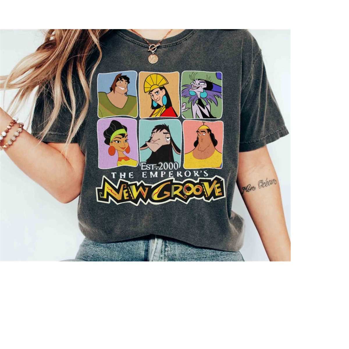 Emperor's New Groove Characters Group Shot Shirt, Disney Kuz | Inspire ...