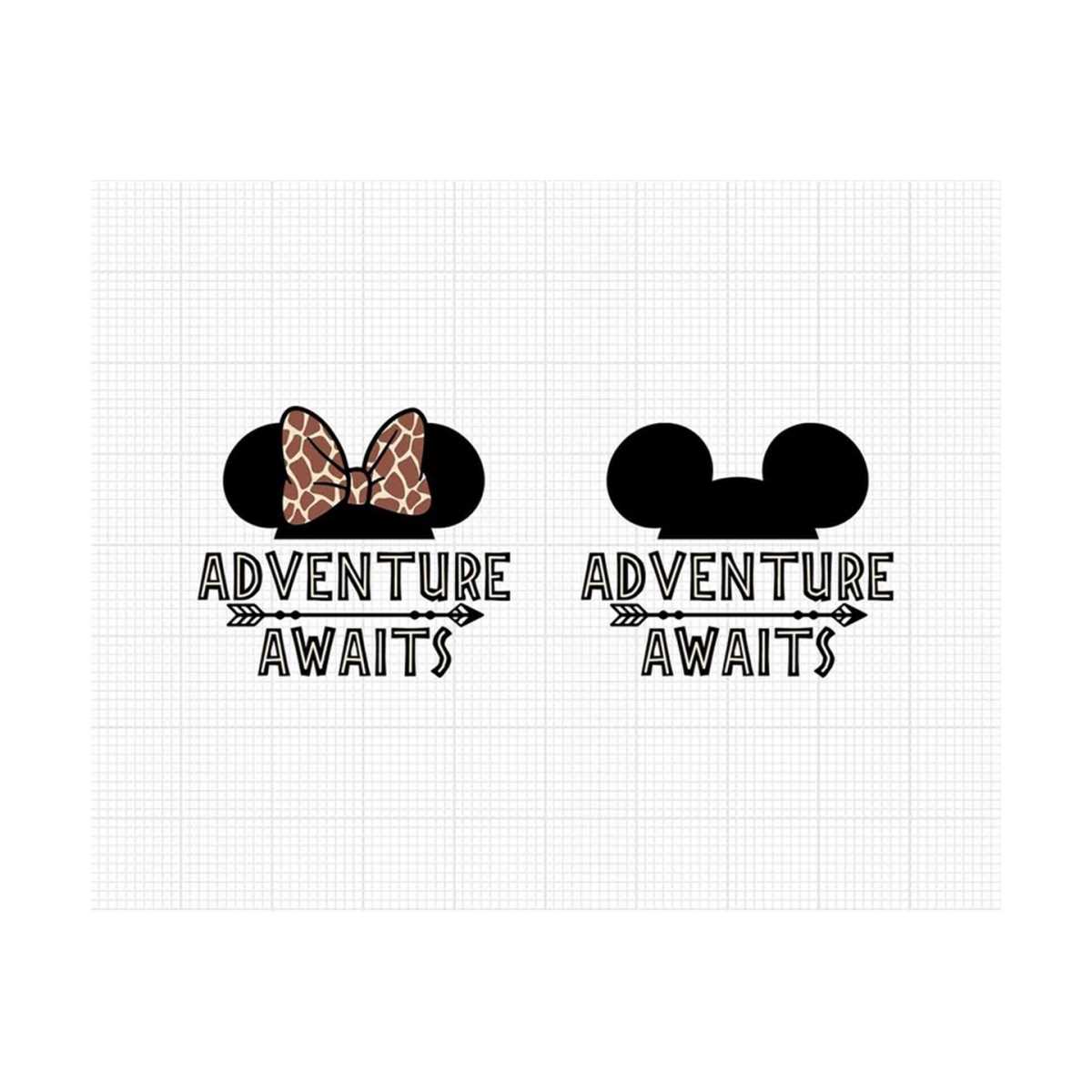 Adventure Awaits, Mickey Minnie Mouse Ears Bow, Giraffe, Saf | Inspire ...