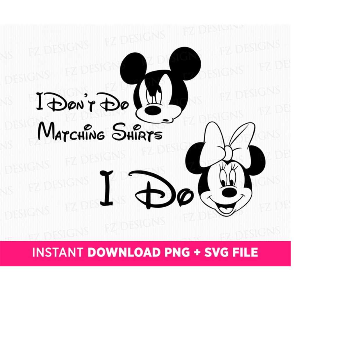 Matching Mouse Couple Svg, Family Vacation Svg, I Don't Do M - Inspire ...