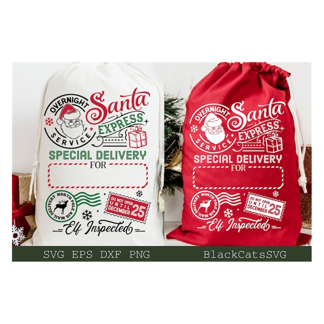 Santa express svg, Santa Sack SVG, North Pole express svg, S | Inspire ...