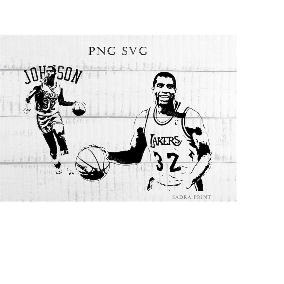 3 different files in SVG PNG JPG files Magic Johnson Silhou - Inspire ...