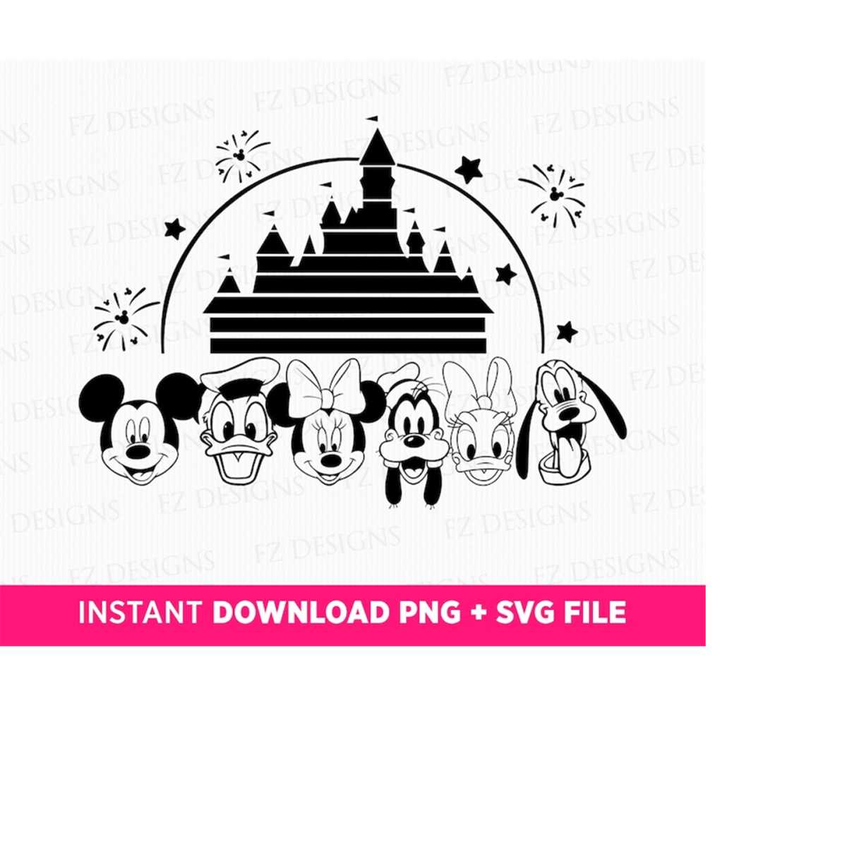 Mouse and Friends Svg, Magical Kingdom Svg, Family Trip Svg, - Inspire ...