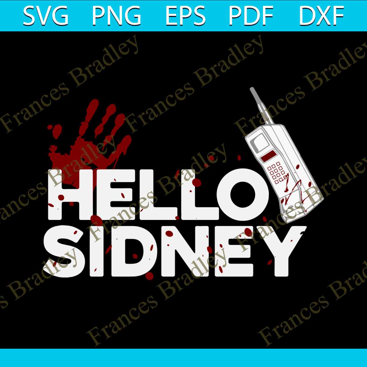 Hello Sidney Scream Horror Characters SVG File For Cricut - Inspire Uplift
