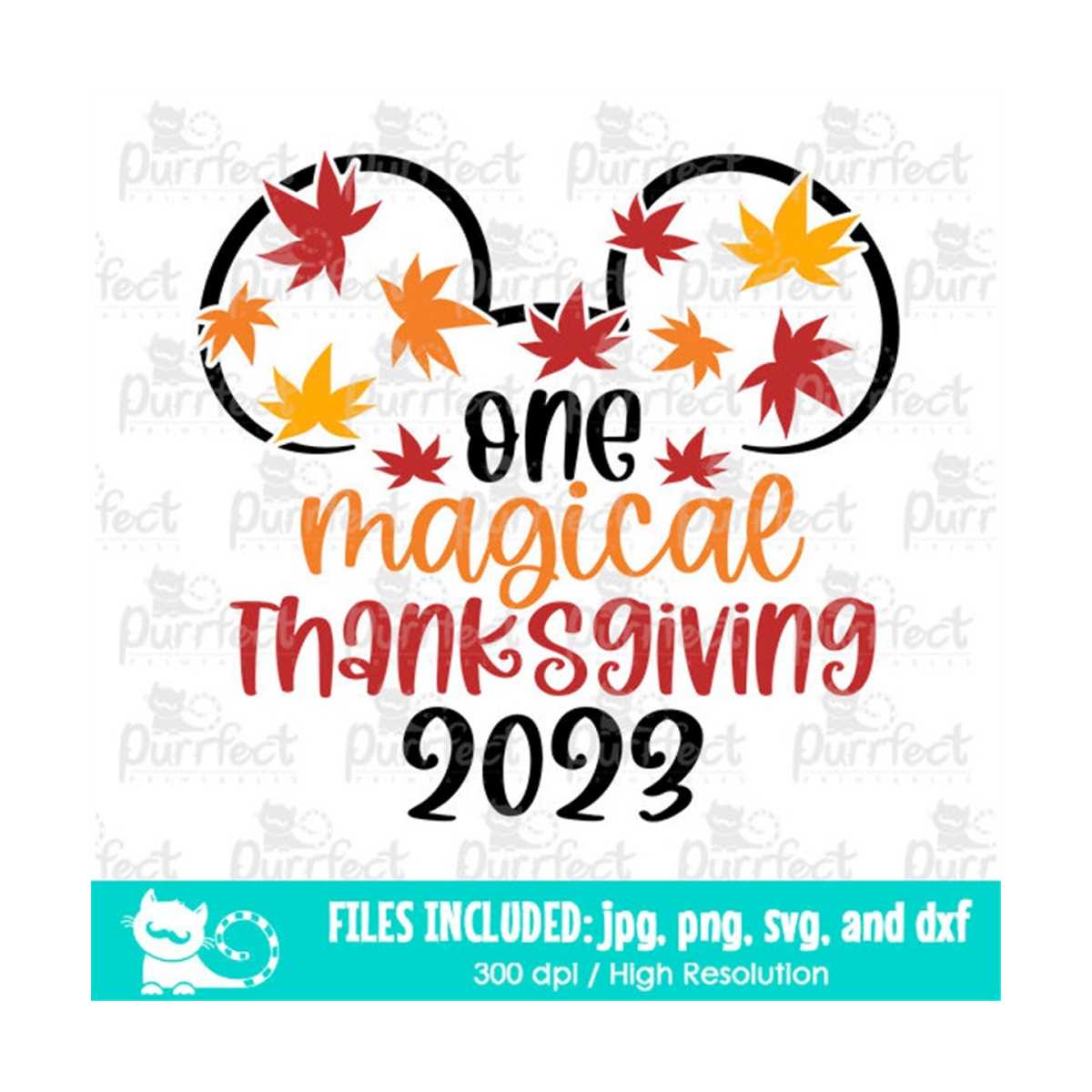 One Magical Thanksgiving 2023 SVG, Family Vacation Trip, Aut | Inspire ...