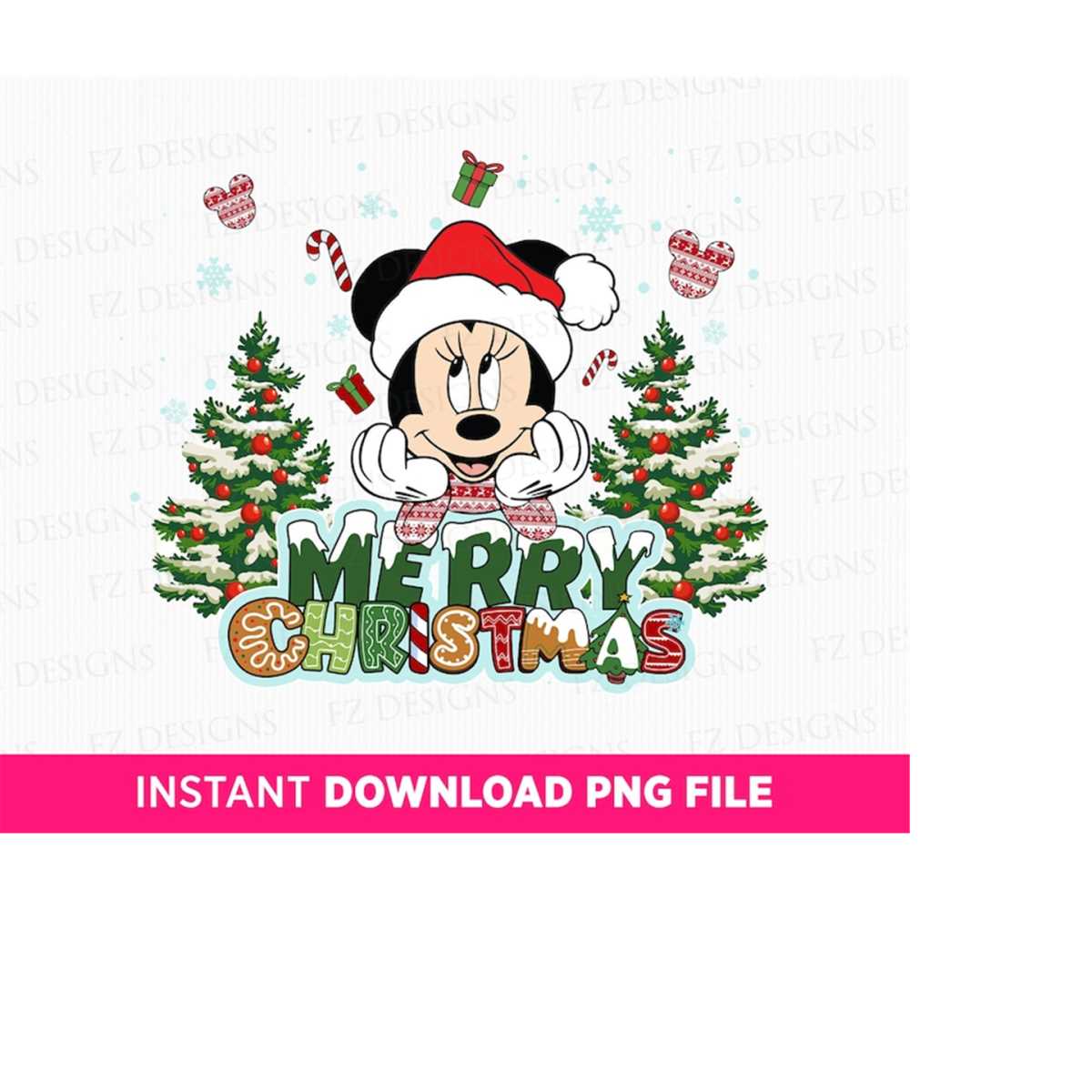Christmas Miss Mouse Png, Merry Christmas Png, Vacay Mode, S - Inspire ...