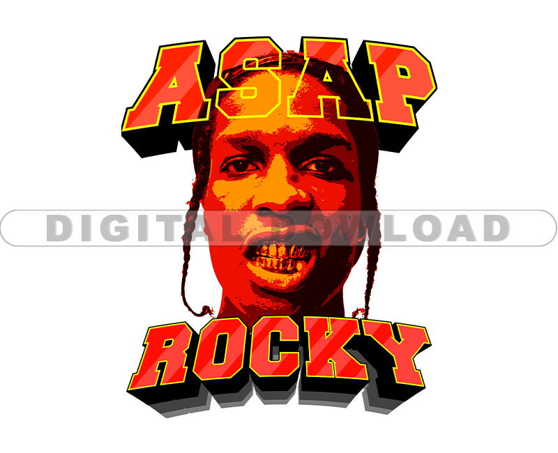 Asap Rocky Svg, Tshirt Design Bundle, Rapper svg, Hiphop SVG | Inspire ...