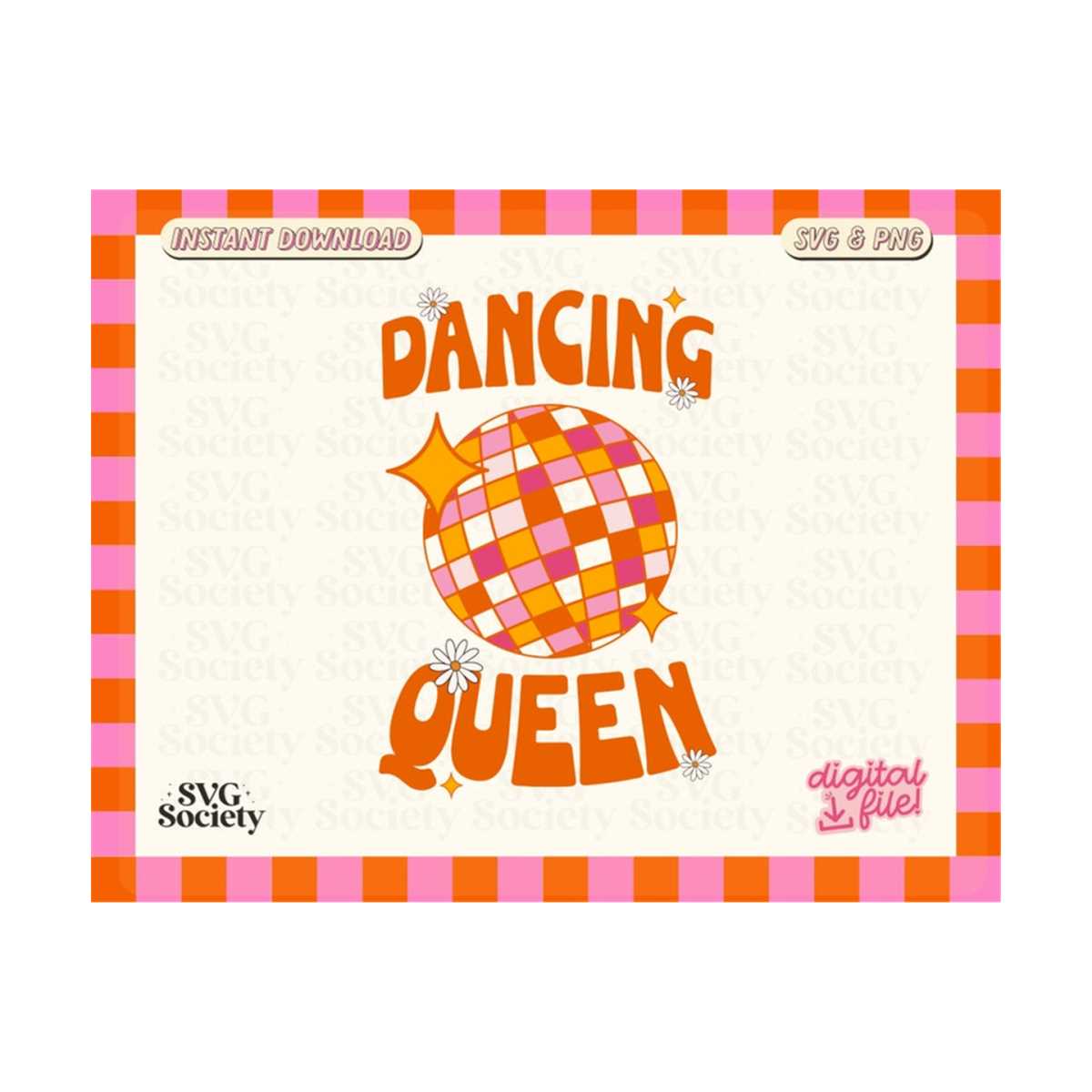 Dancing Queen SVG, PNG, Retro Disco Ball, Hippie Svg, 70s Sv | Inspire ...