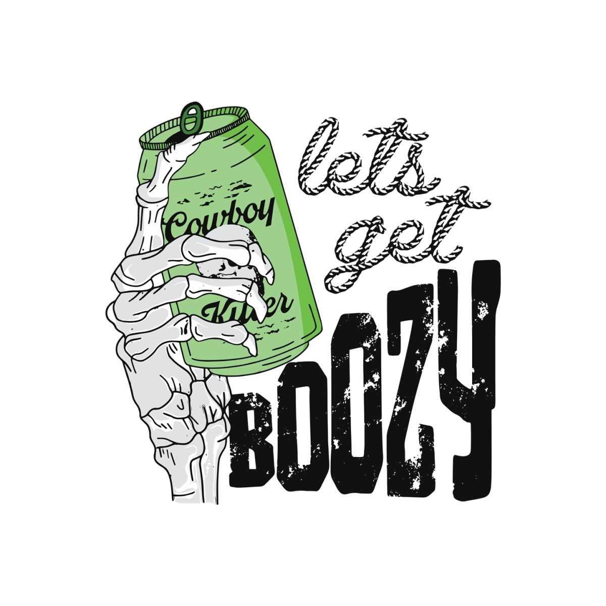 Lets Get Boozy Howdy Witches SVG Graphic Design File | Inspire Uplift
