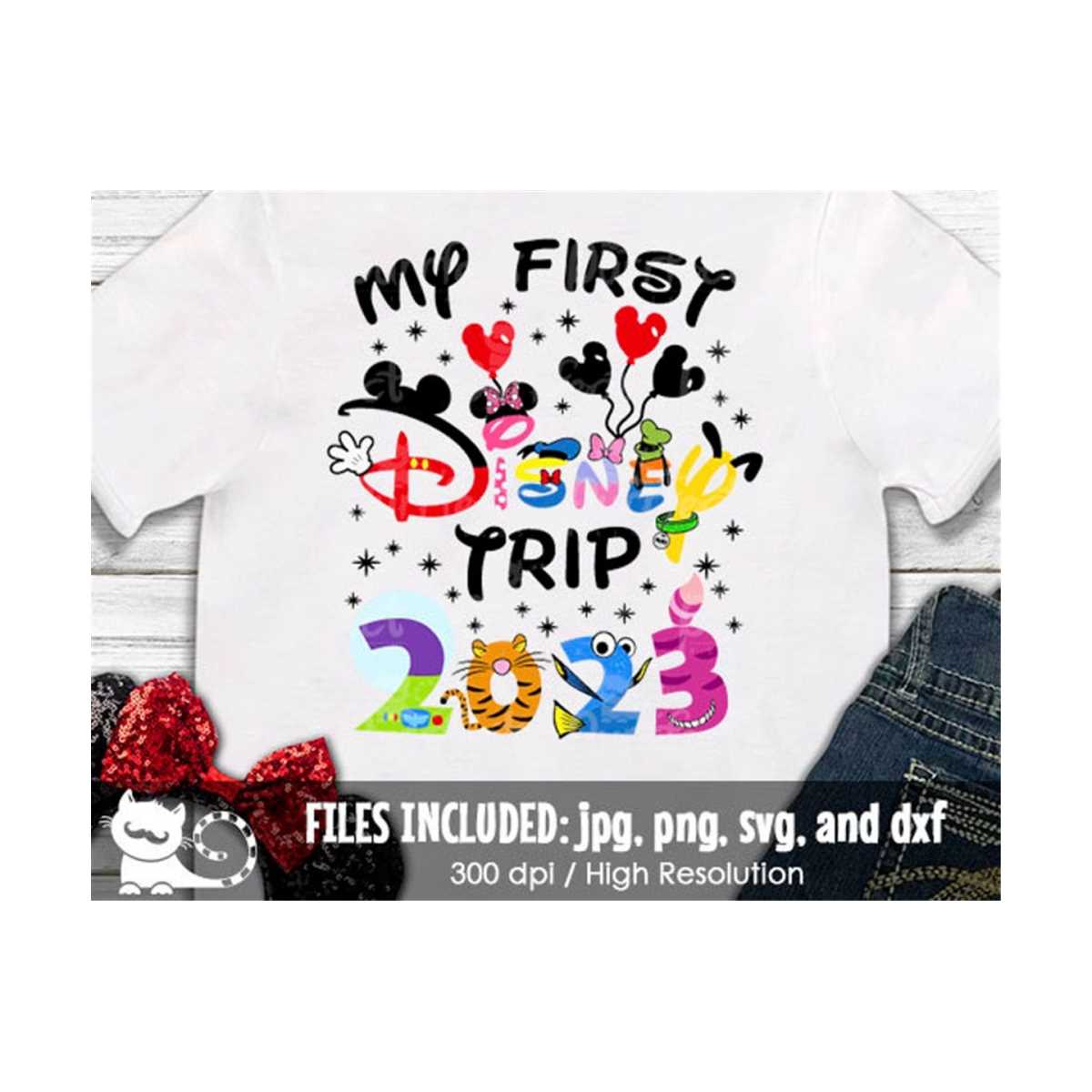My First Mouse World Trip 2023 SVG, Family Vacation Design S | Inspire ...