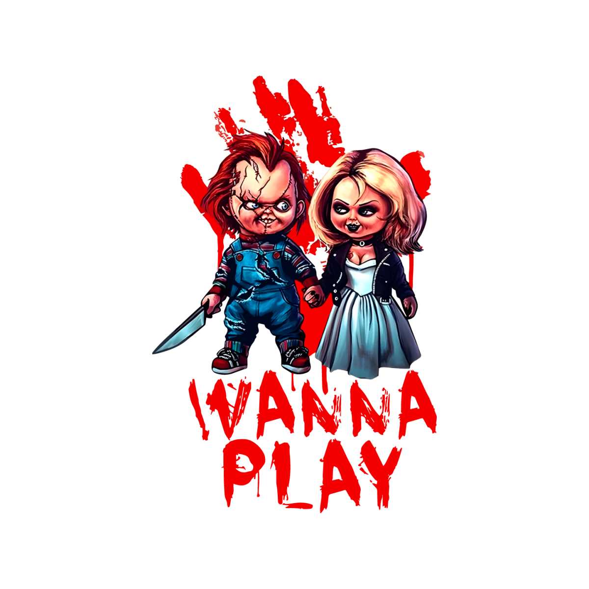Chucky and Tiffany True Love Wanna Play PNG Download | Inspire Uplift