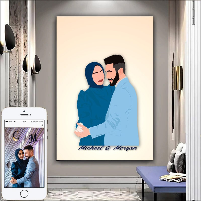 Custom Faceless Portrait, Faceless Portrait Print, Custom Po | Inspire ...