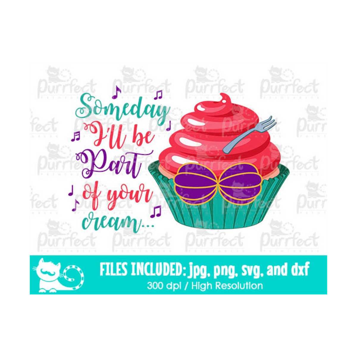 Princess Quotes Cupcake SVG, Ariel SVG, Mermaid Cut File, Di | Inspire ...