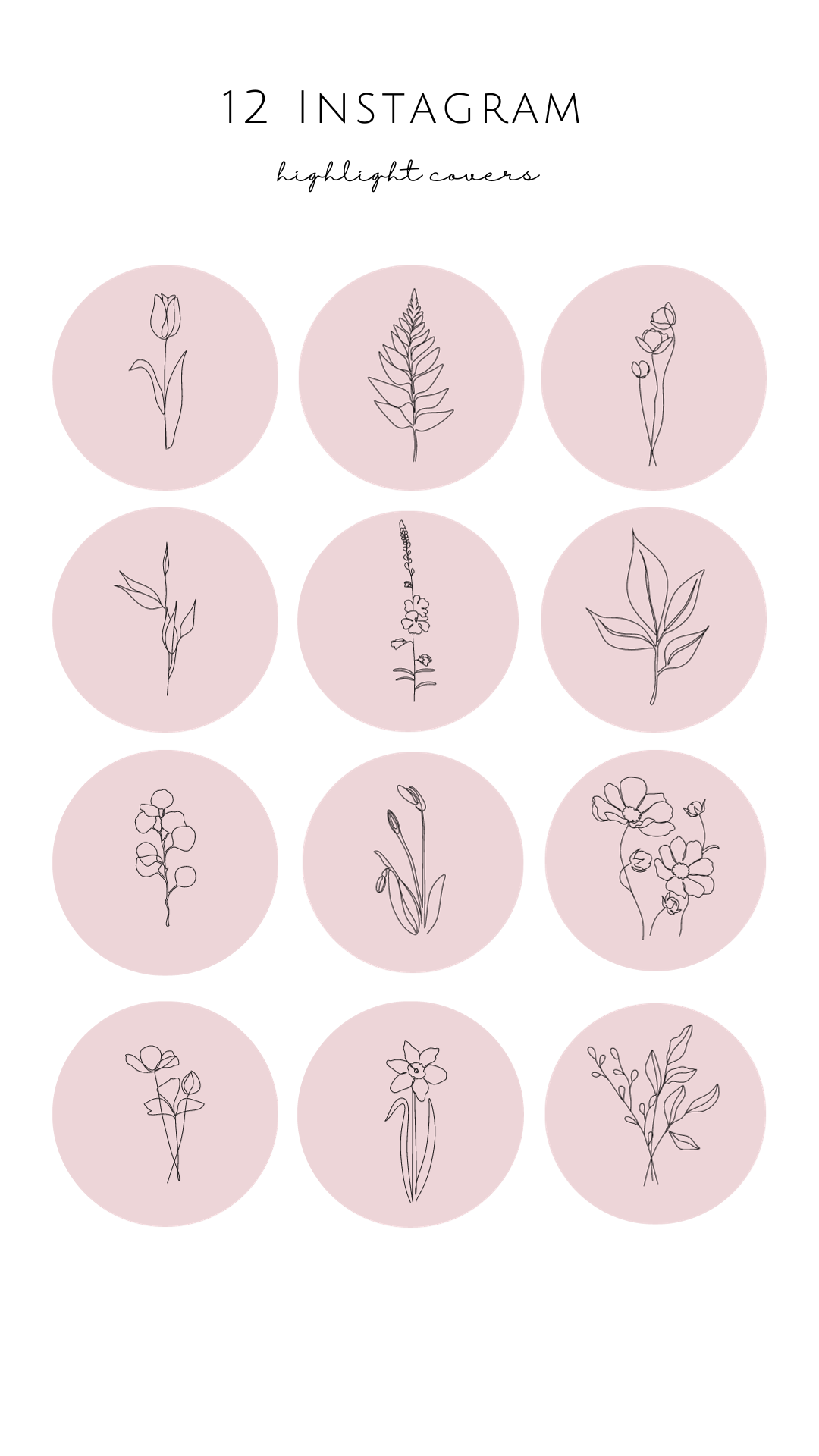 12 Pink Instagram Highlight Icons. Greenery Instagram Highli | Inspire ...