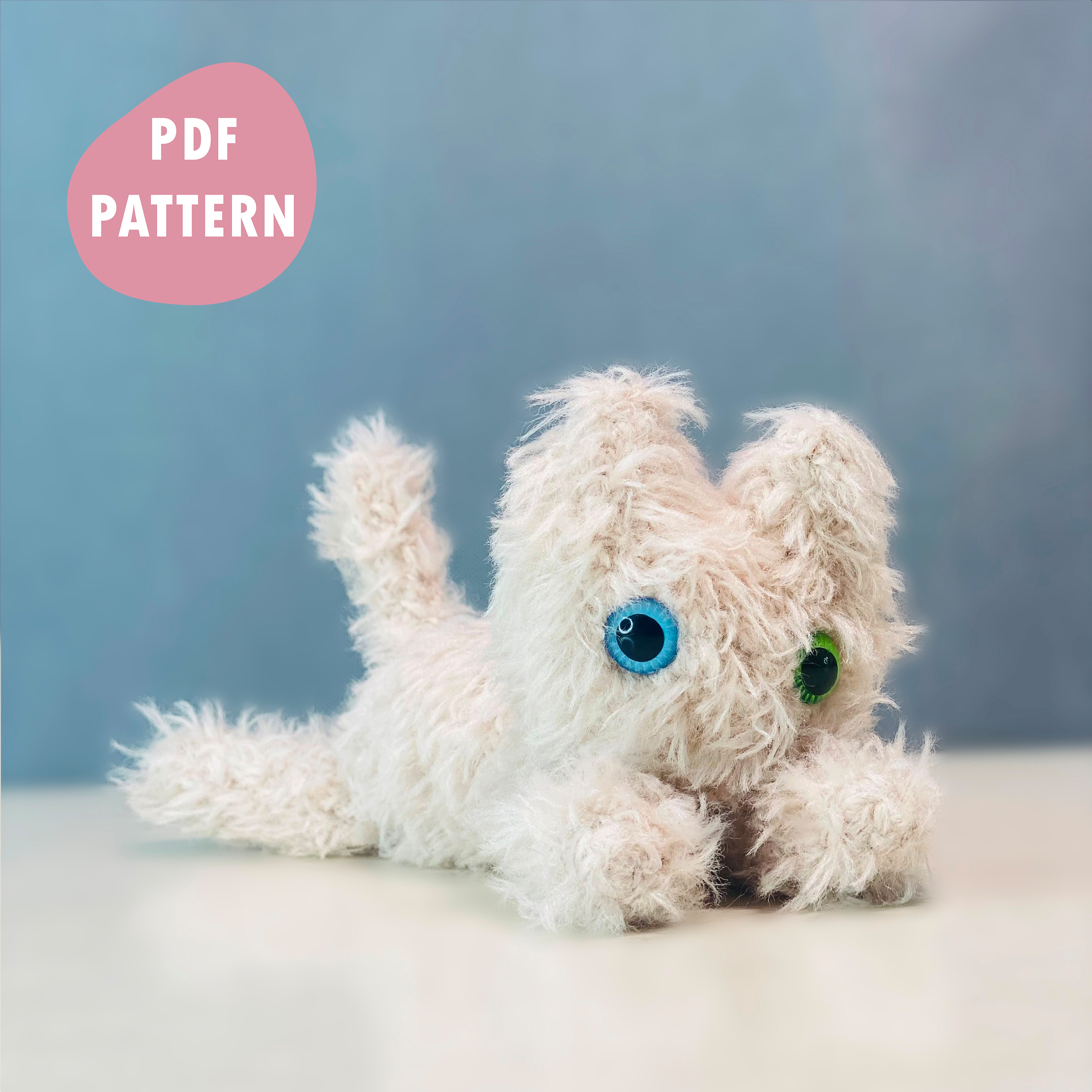 Crochet plushie cat pattern Amigurumi plush pattern kitten C - Inspire ...