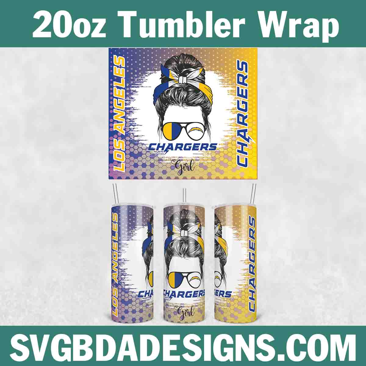 Chargers Girl Football Template Tumbler, Football Girl Tumbl | Inspire ...