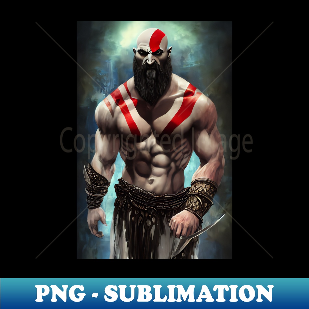 SPARTAN GOW KRATOS - Retro PNG Sublimation Digital Download | Inspire ...
