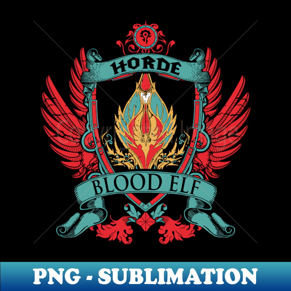 BLOOD ELF - CREST - Artistic Sublimation Digital File - Perf | Inspire ...