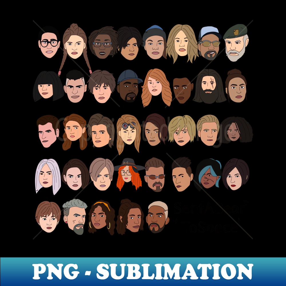 DBD Portrait Faces Collection - Decorative Sublimation PNG F - Inspire ...