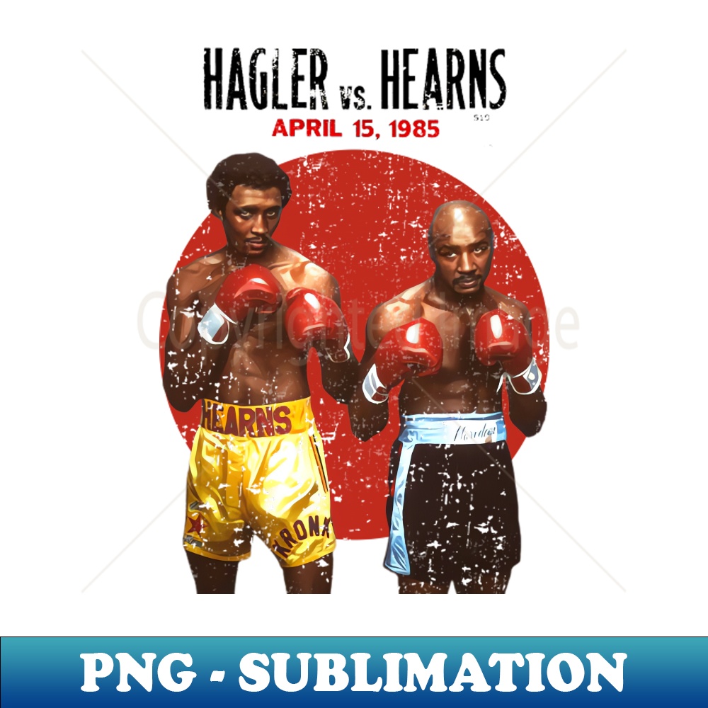 HOT Hagler vs Hearns Boxing 1985 - PNG Transparent Sublimati | Inspire ...