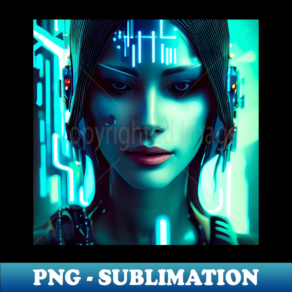 Cyberpunk Hotties 23 - Beautiful Sci fi Women - Sublimation- | Inspire ...