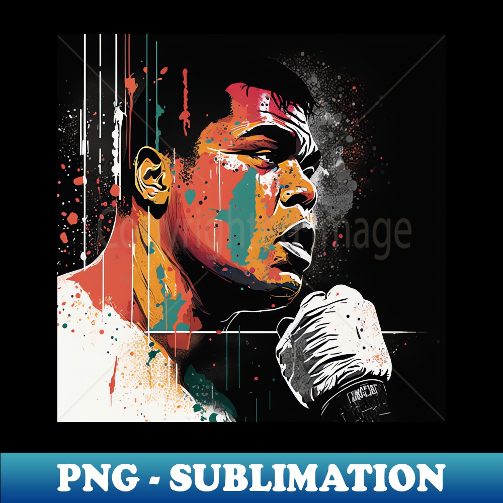 Muhammad Ali illustration artwork - PNG Transparent Digital | Inspire ...