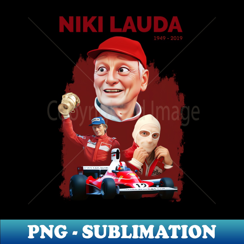 Niki Lauda cartoon - PNG Transparent Sublimation File - Perf | Inspire ...