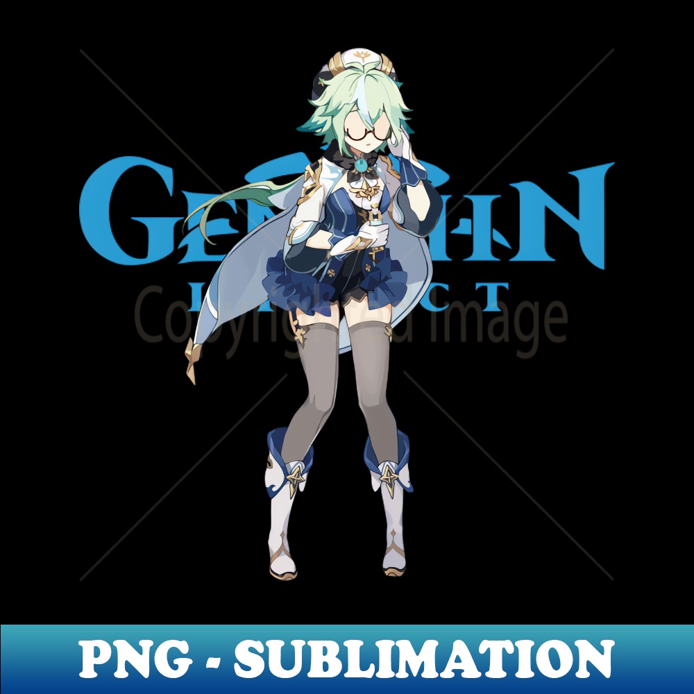 Genshin Impact Sucrose - Digital Sublimation Download File - | Inspire ...