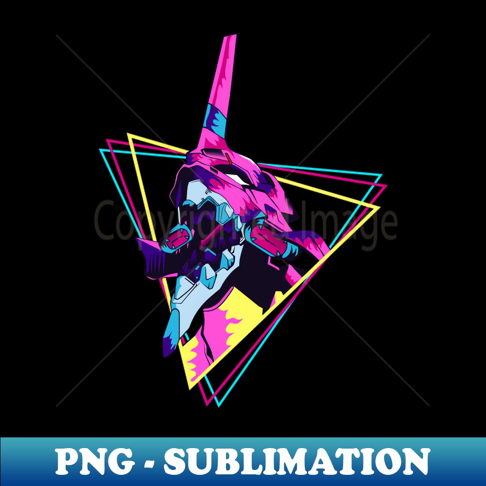 Evangelion - Eva 01 Retro - PNG Transparent Sublimation Fil | Inspire ...