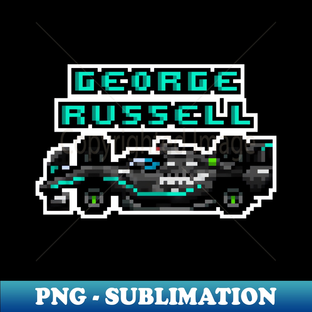 George Russell 23 Old School - Instant PNG Sublimation Downl | Inspire ...