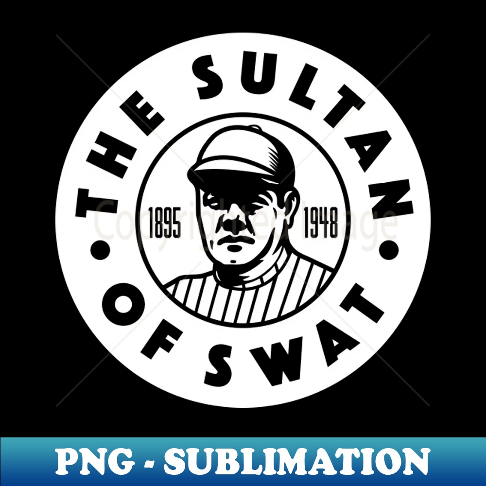Babe Ruth - The Sultan of Swat Circle White - PNG Transparen | Inspire ...