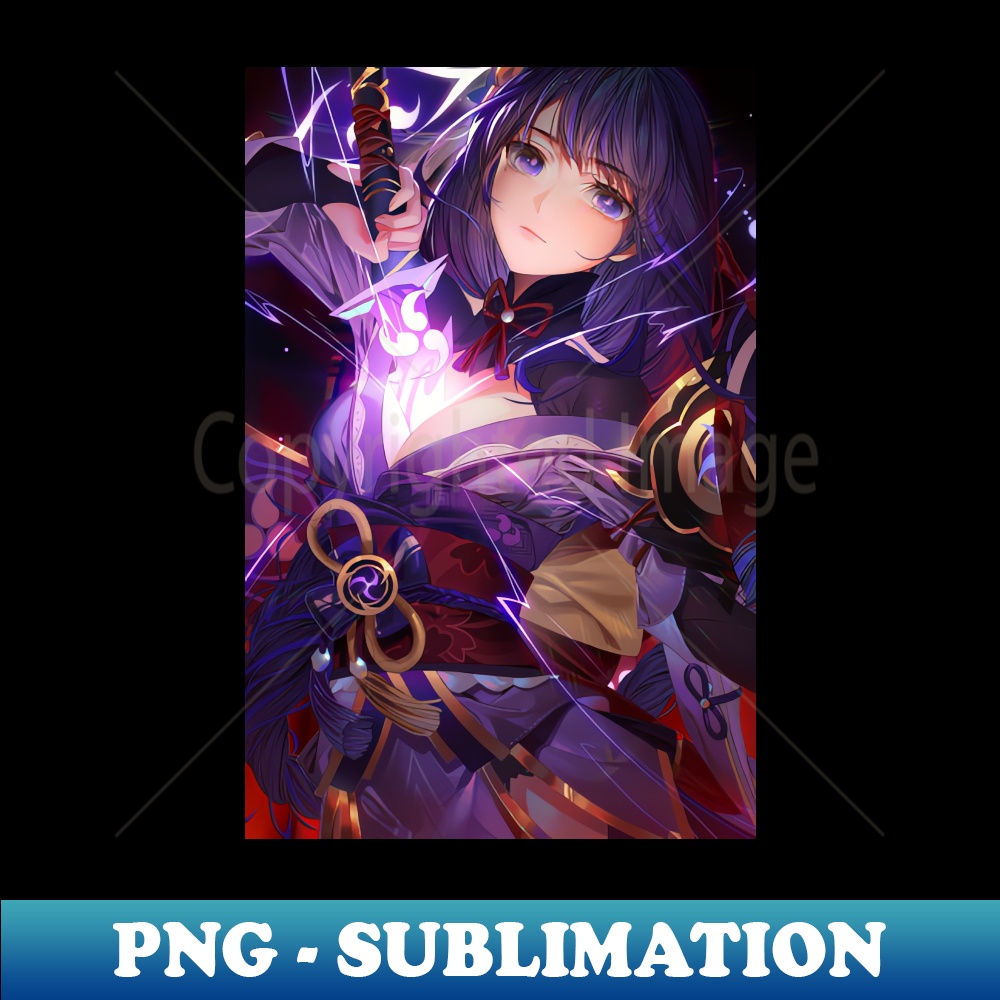 raiden shogun genshin impact - Elegant Sublimation PNG Downl | Inspire ...
