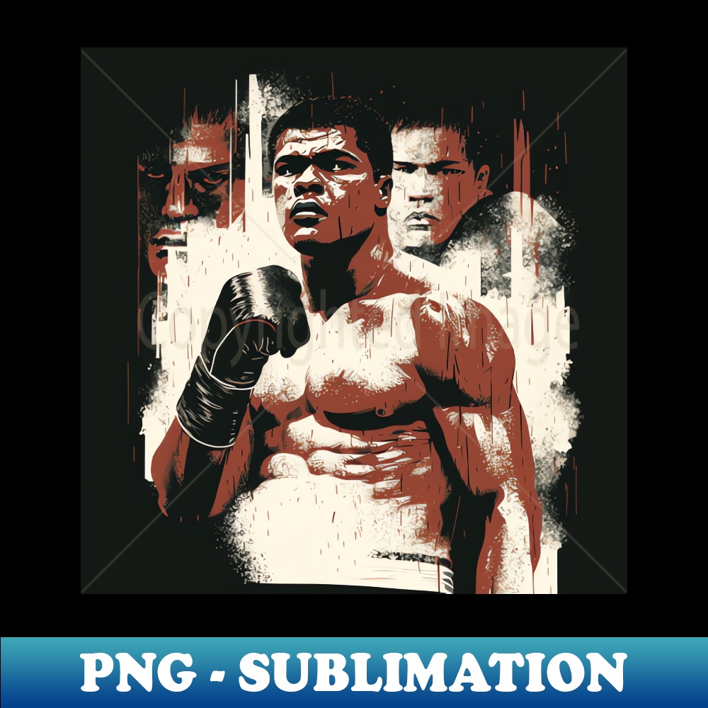 Muhammad Ali art illustration - Signature Sublimation PNG Fi | Inspire ...