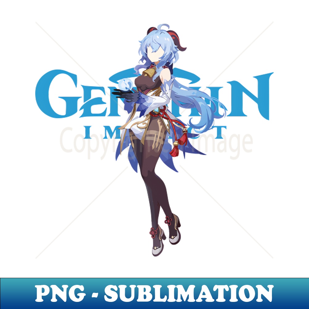 Genshin Impact Ganyu - Sublimation-Ready PNG File - Bold & E | Inspire ...