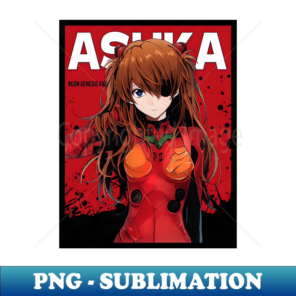Asuka Red Comic Design - High-Resolution PNG Sublimation Fil - Inspire ...