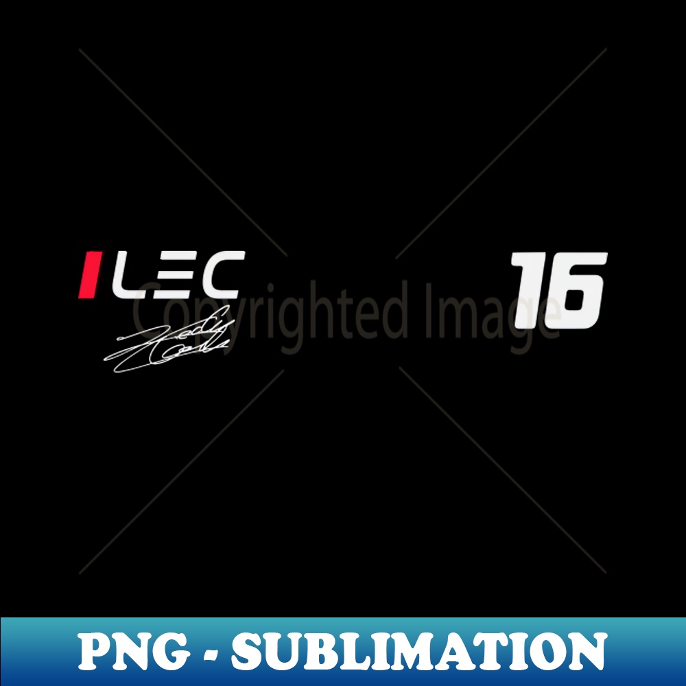 Charles Leclerc 16 - F1 2023 - Signature Sublimation PNG Fil | Inspire ...