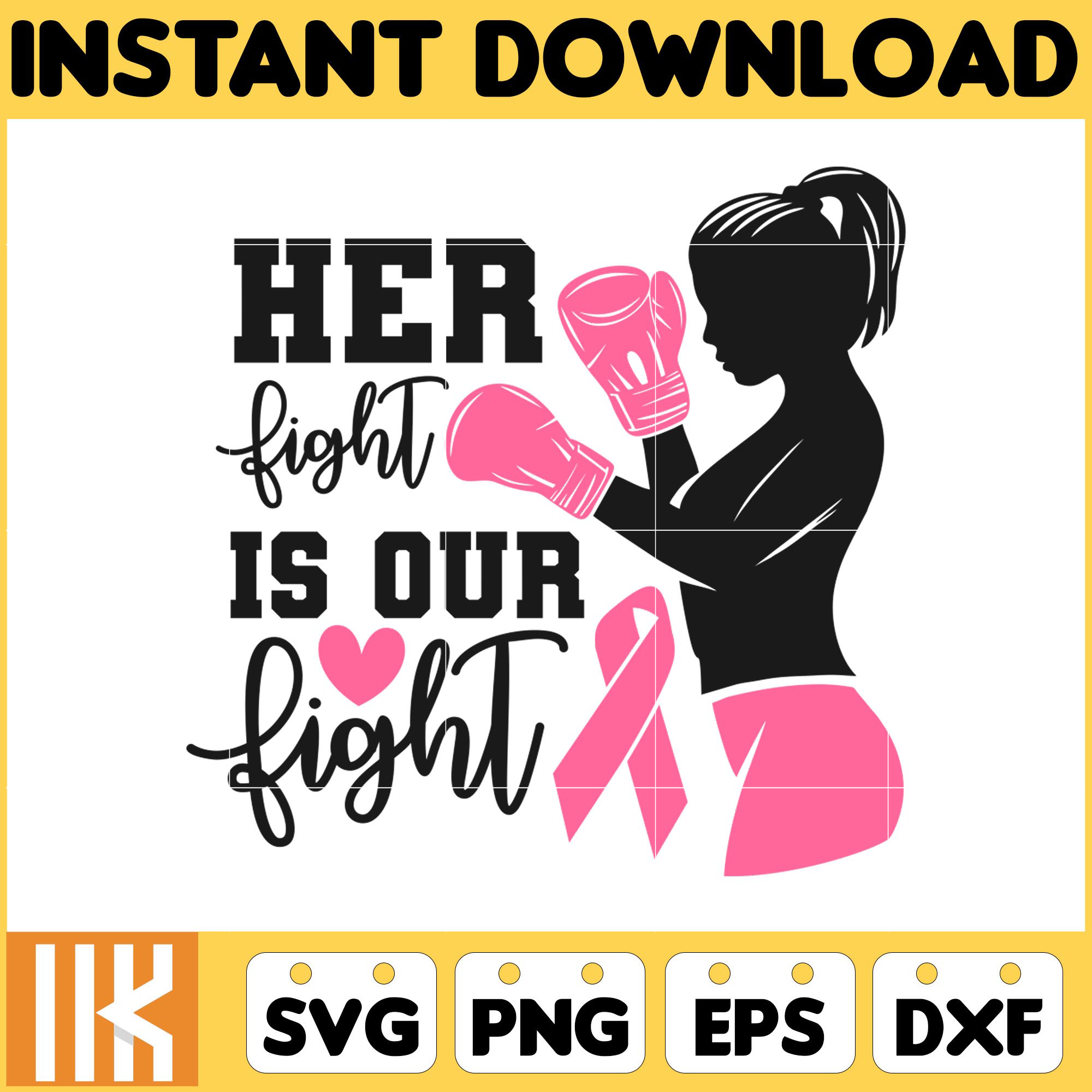 Breast Cancer Svg, Her Bight Is Our Bight Svg, Cancer Awaren | Inspire Uplift