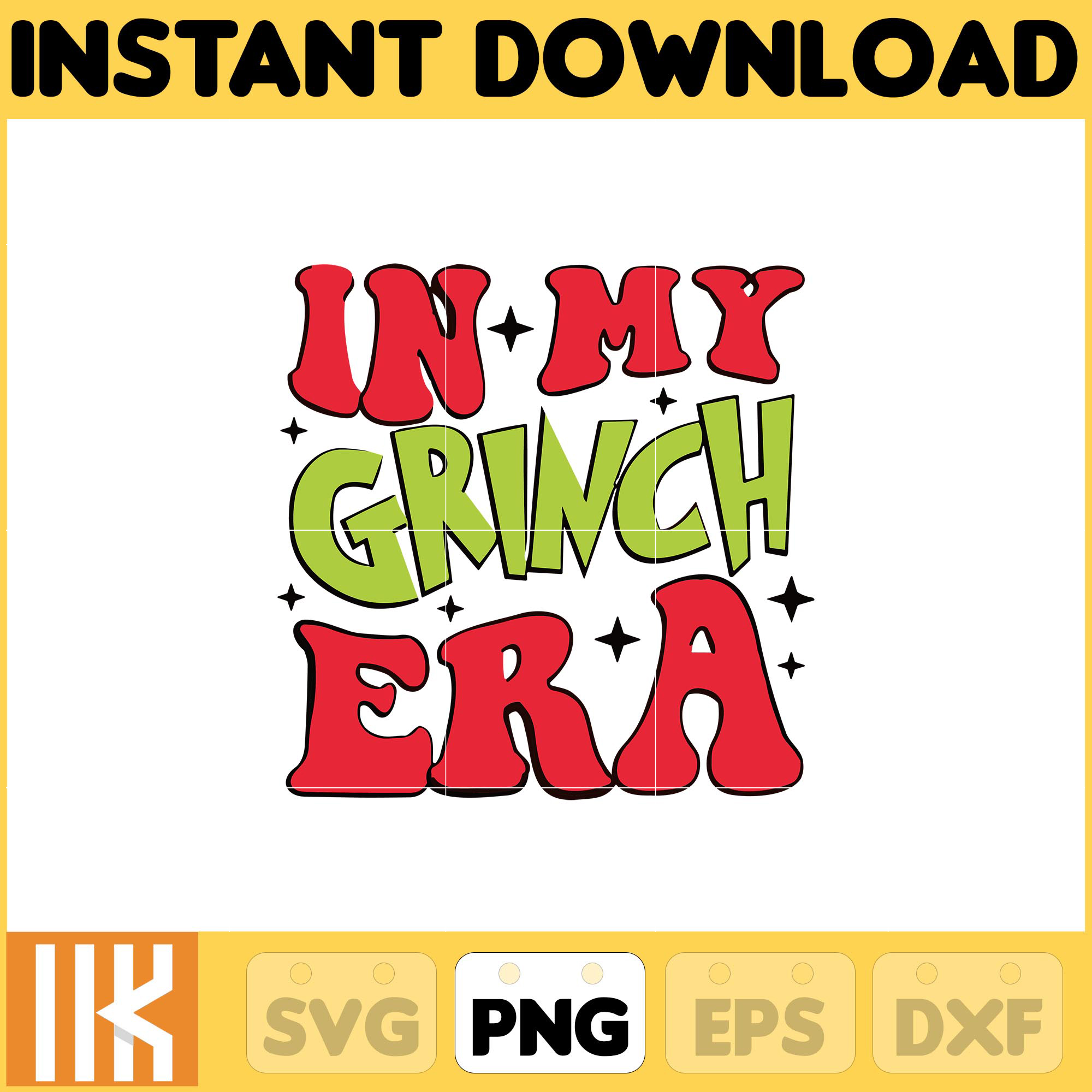 In My Grich Era Png, Grinch Png, Christmas Png, Retro Christ | Inspire ...