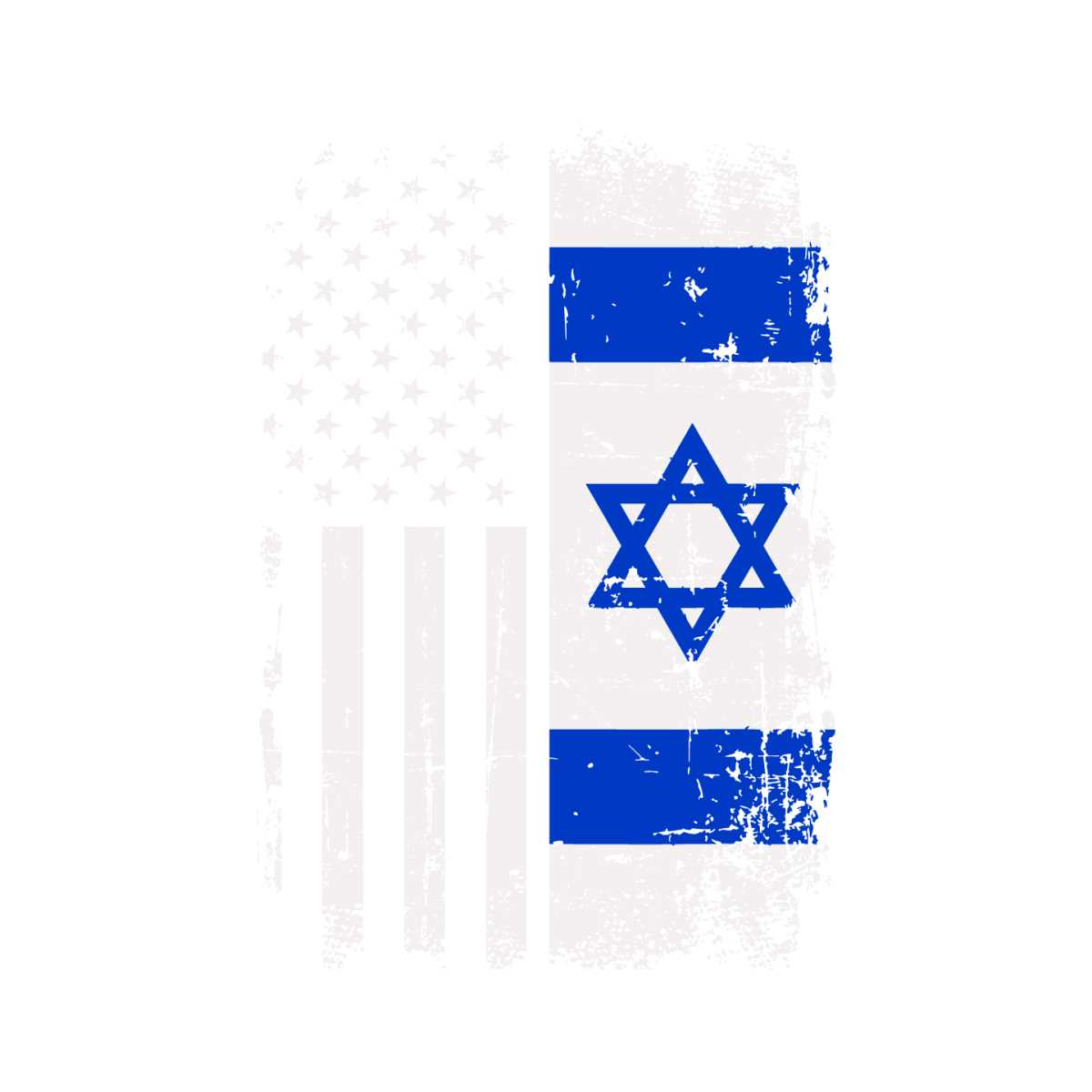 USA Israel Flag Support For Israel SVG Digital Cricut File - Inspire Uplift