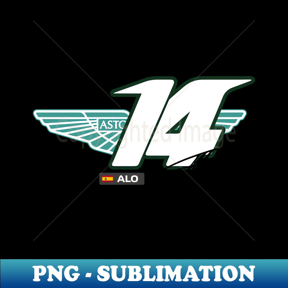 Formula 1 - Fernando Alonso Number - Retro PNG Sublimation D | Inspire ...