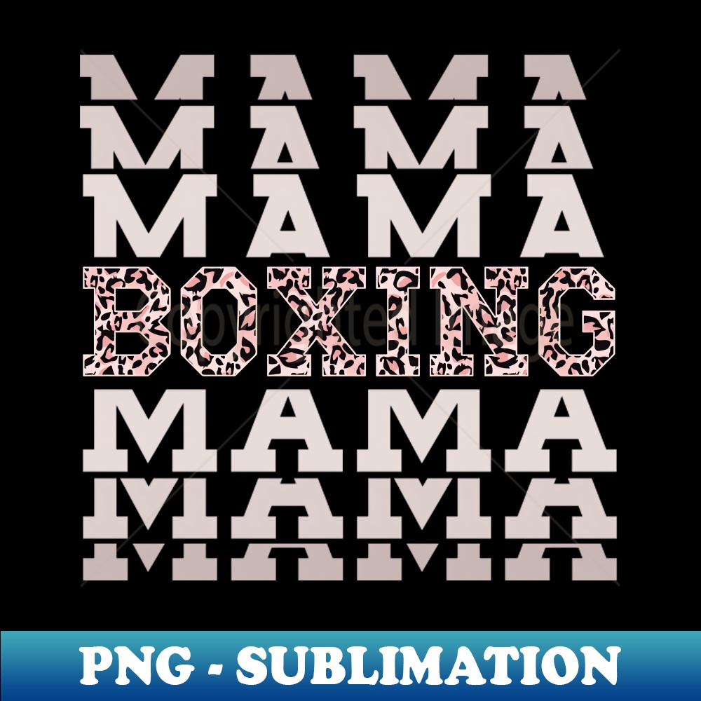 Boxing Mama Trendy Pink Leopard Print Boxing Mom - Artistic - Inspire ...