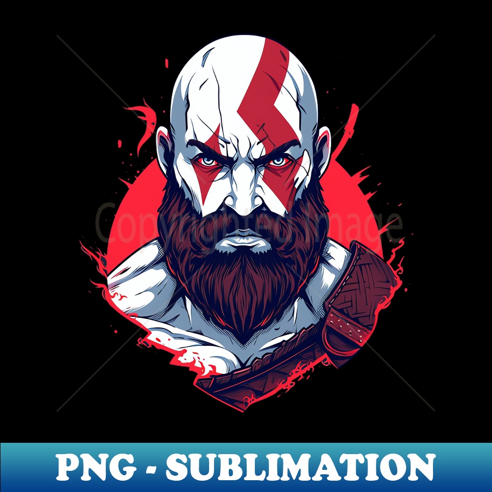 kratos - PNG Transparent Sublimation Design - Perfect for Pe - Inspire ...