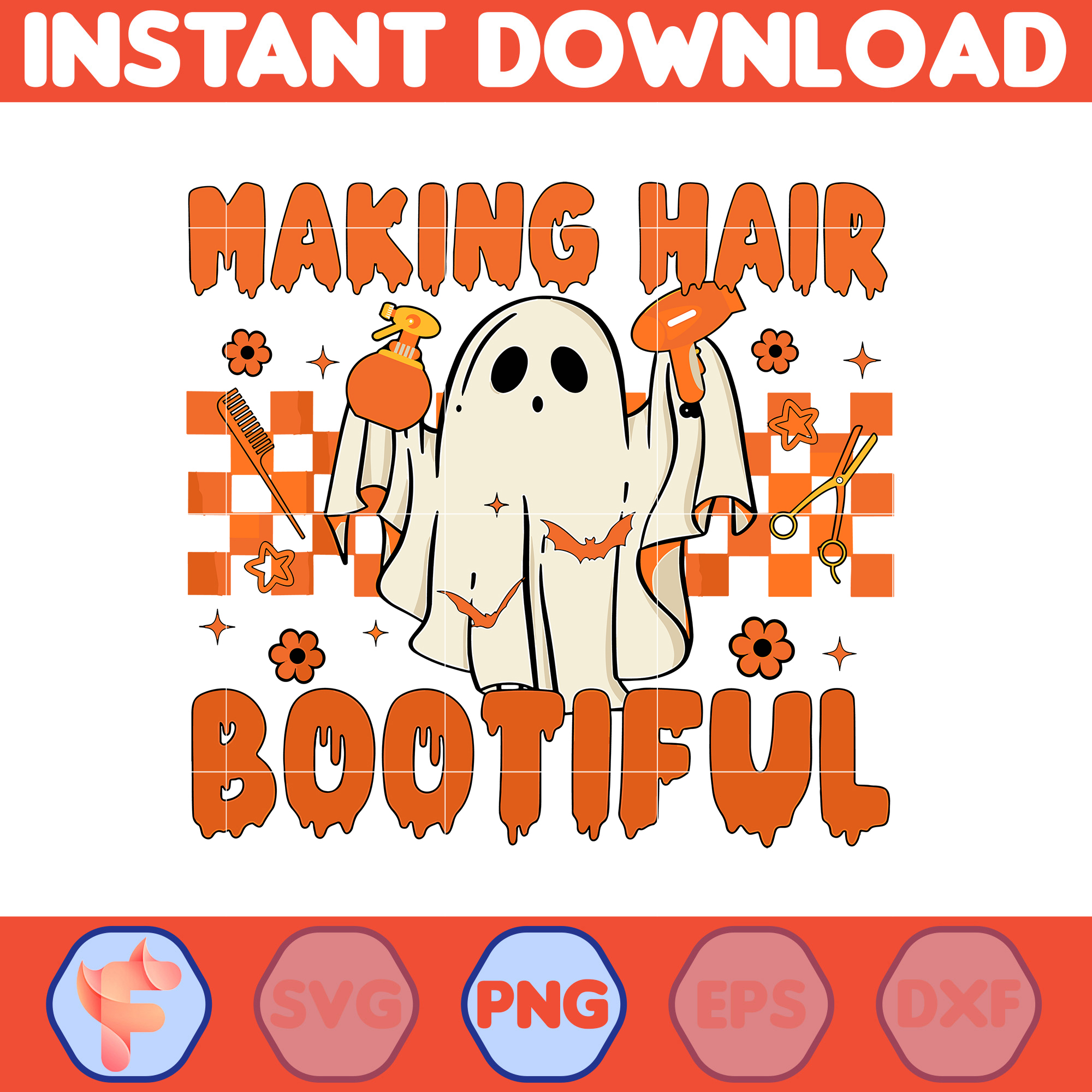 Making Hair Bootiful Png, Funny Halloween Ghost Png, Hallowe | Inspire ...