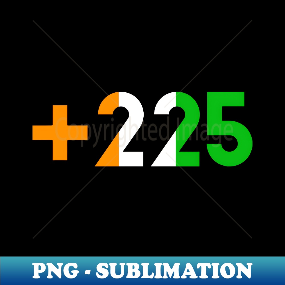 Cote dIvoire 225 Country calling code - Sublimation-Ready PN | Inspire ...