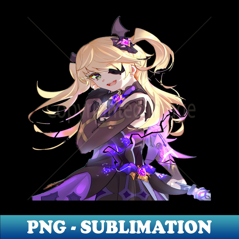 Fischl Genshin Impact - PNG Transparent Sublimation Design - | Inspire ...