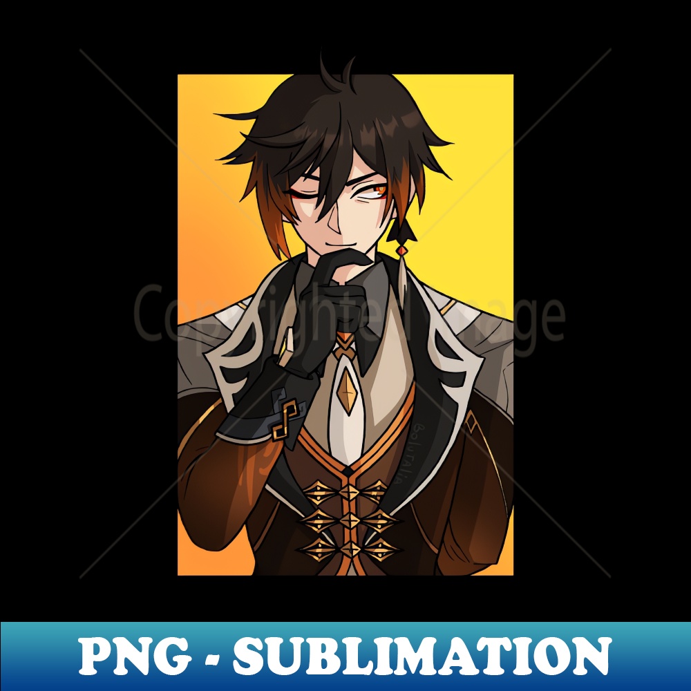 Zhongli Genshin Impact FANART - Exclusive Sublimation Digita | Inspire Uplift