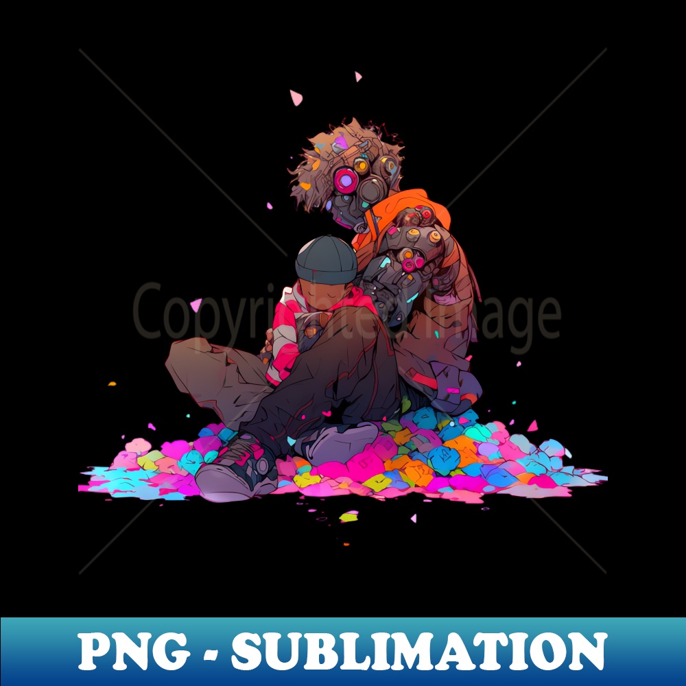 Cyberpunk and Normal Boy - Trendy Sublimation Digital Downlo - Inspire ...