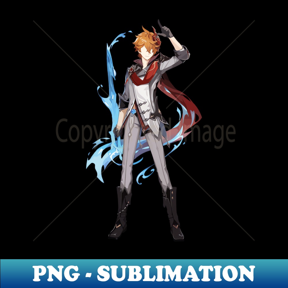 Genshin Impact Tartaglia - Retro PNG Sublimation Digital Dow | Inspire ...